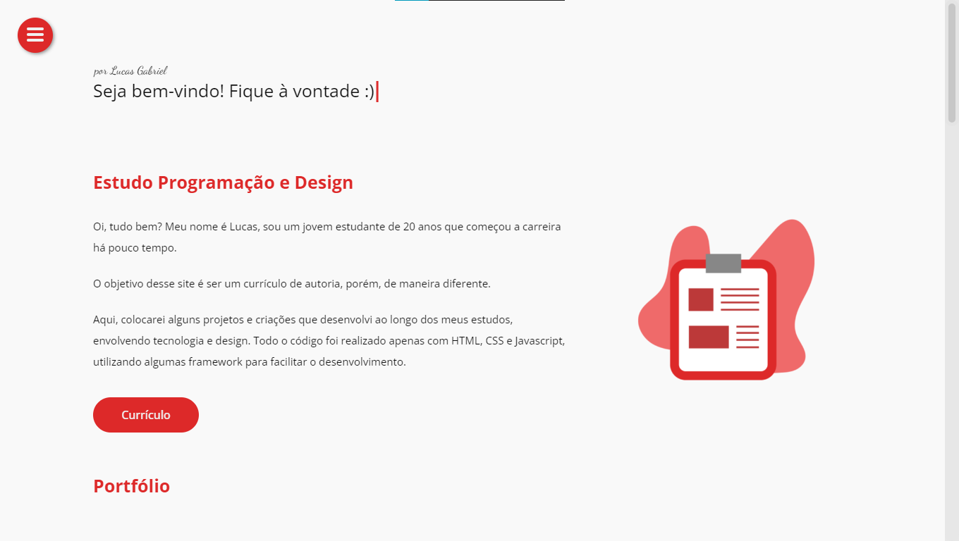 GitHub - lugabrielll/my_official_portfolio: Site pessoal de portfólio