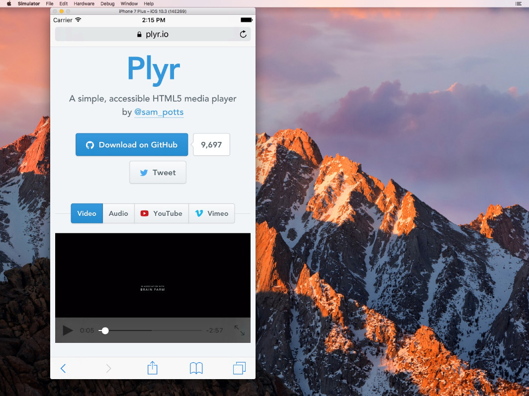 Shows native player UI on iOS 10 · Issue #636 · sampotts/plyr · GitHub