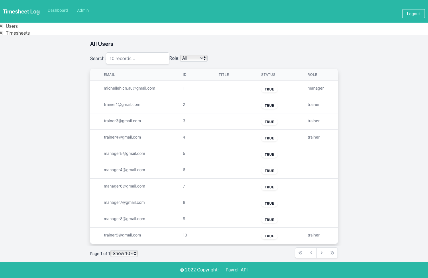 Michellehlcn/react-fastapi-payroll-API - Codesandbox
