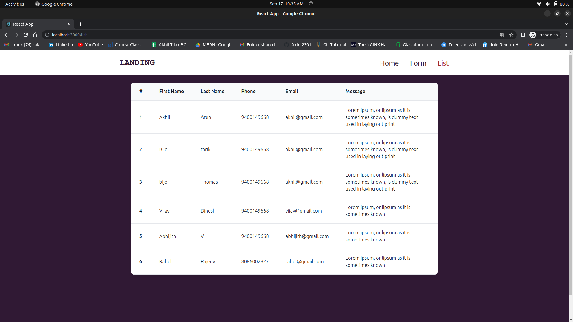 GitHub - Akhil2301/orazone: A responsible web app which consumes an API and lists the data and ...