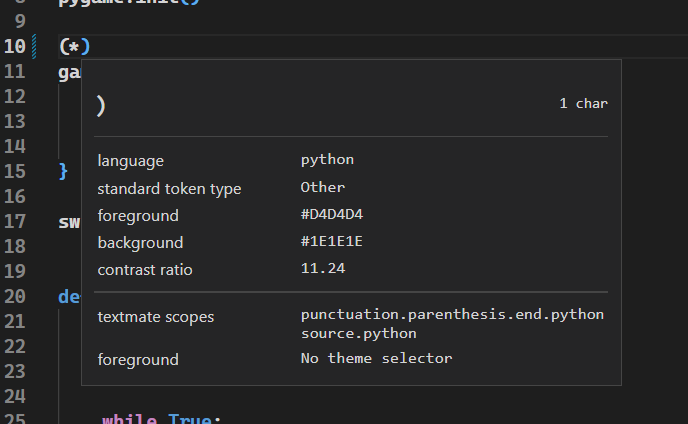 Failed to display syntax highlighting for open parenthesis when there's an asterisk succeeding ...