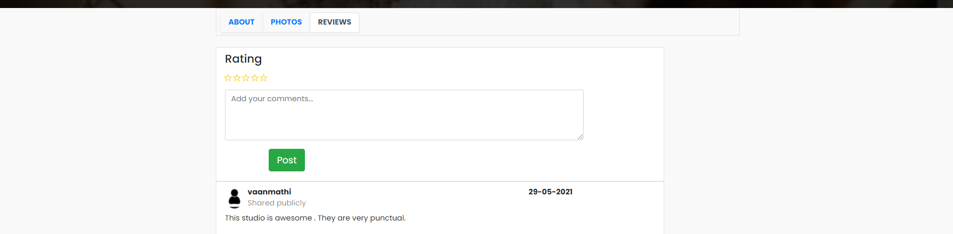 GitHub - Sanjeev-Karthick/Pick-A-Click: A photo studio booking website ...