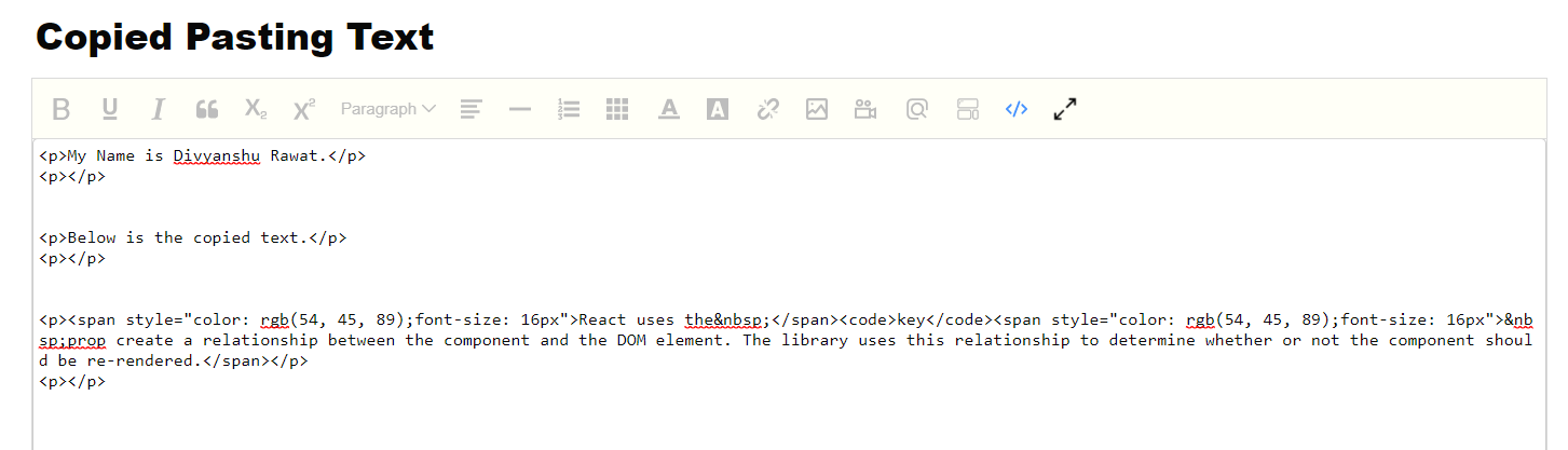 Automic Adding of span tag with color and font size while copying and ...
