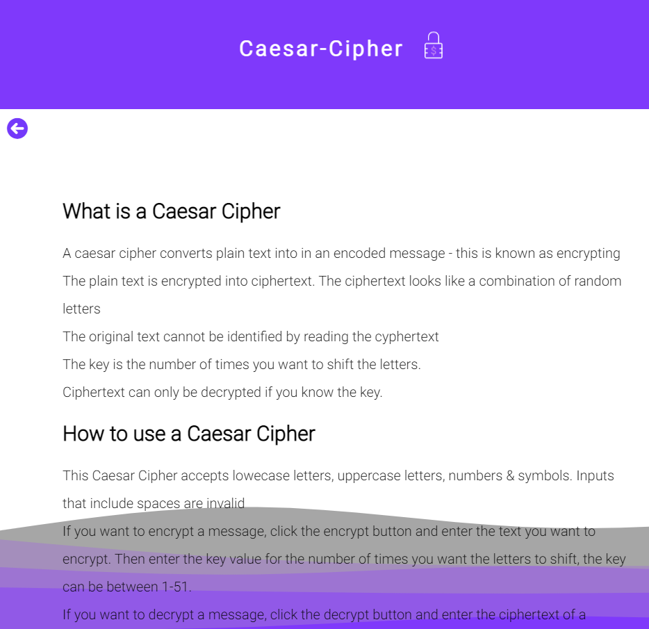 GitHub - emmaC11/Caesar-Cipher: A Caesar-Cipher that can encrypt & decrypt strings of text.