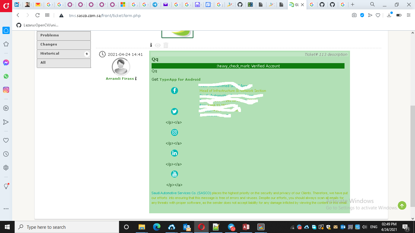 Wrong display of images in ticket · Issue #8993 · glpi-project/glpi · GitHub