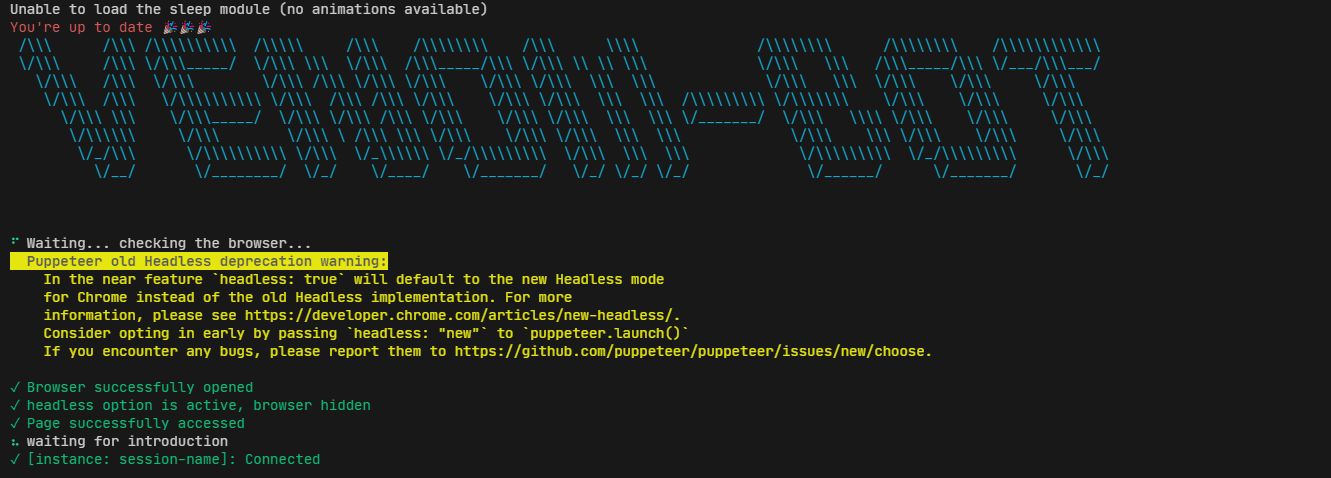 Bug: connection problems from puppeteer · Issue #2315 · orkestral/venom · GitHub