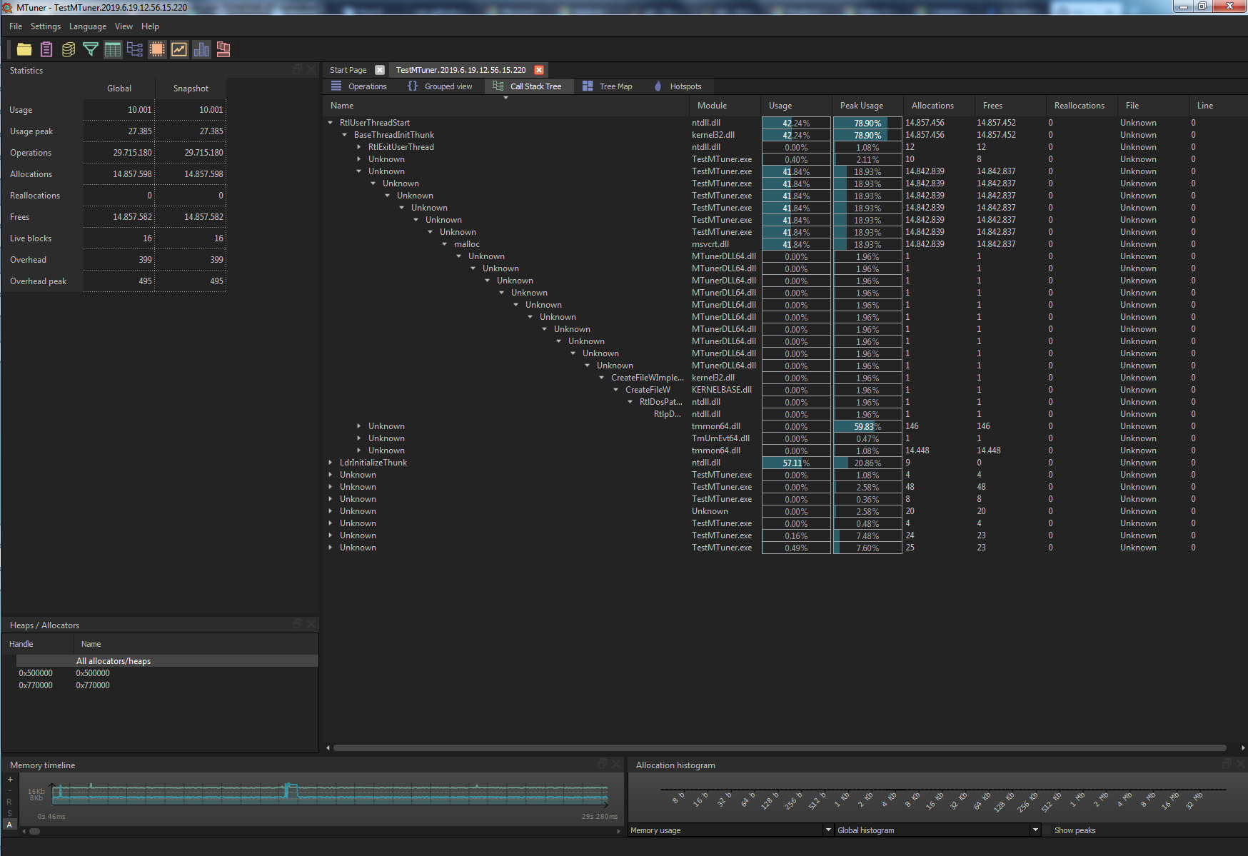 No function names · Issue #46 · RudjiGames/MTuner · GitHub