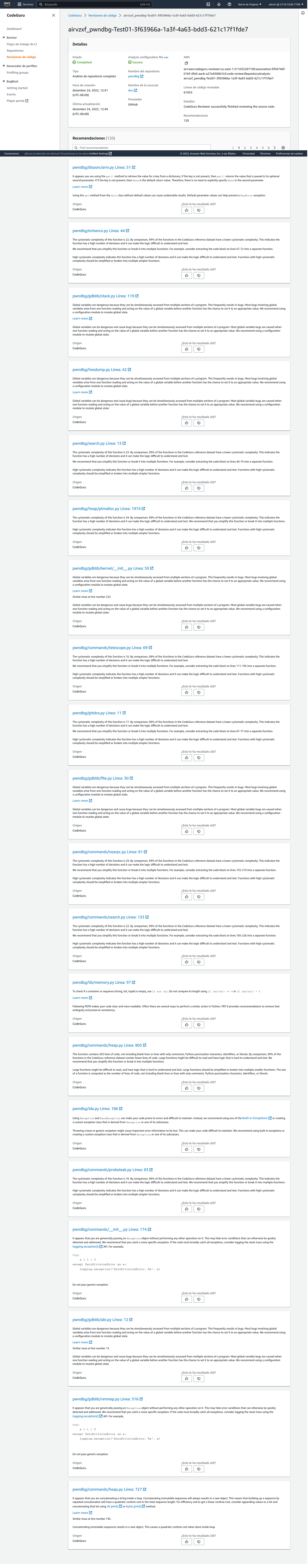Improvements from AWS Code Guru | Machine Learning for code review ...