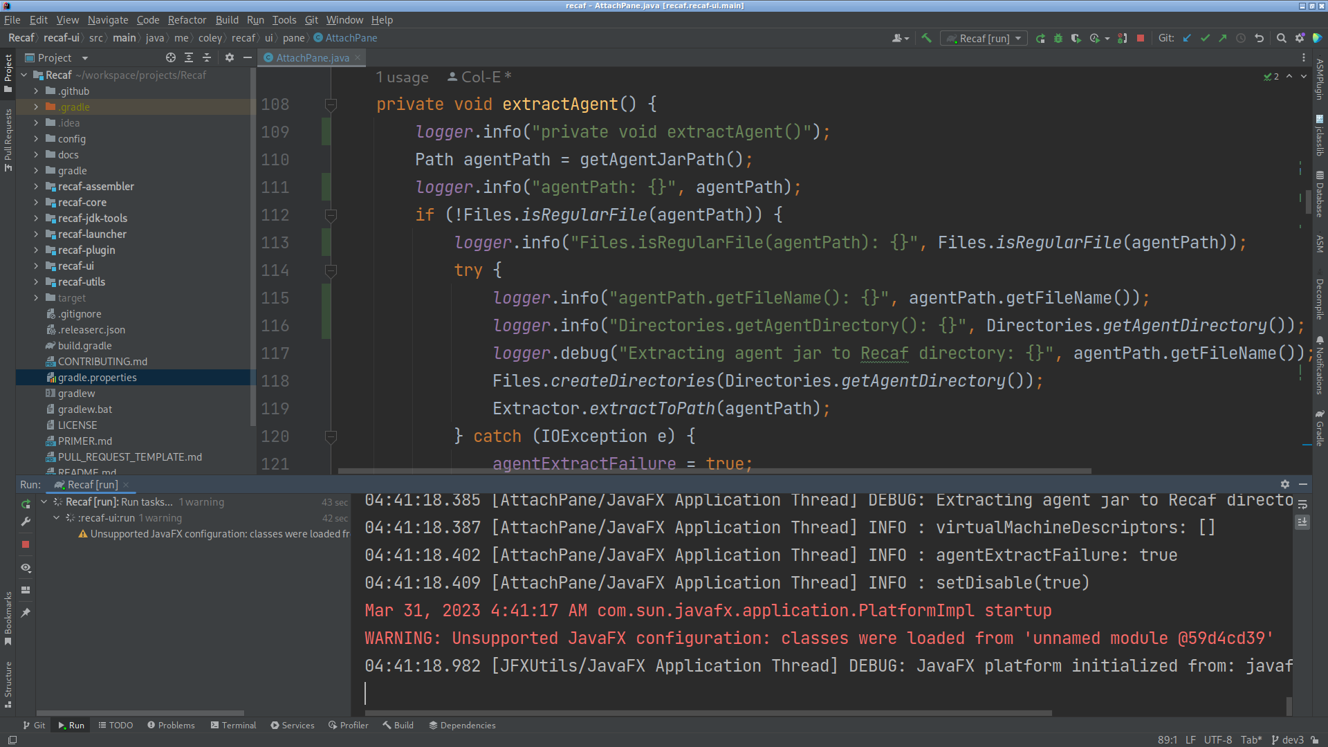 Linux: agent-1.x.x.jar not found · Issue #641 · Col-E/Recaf · GitHub