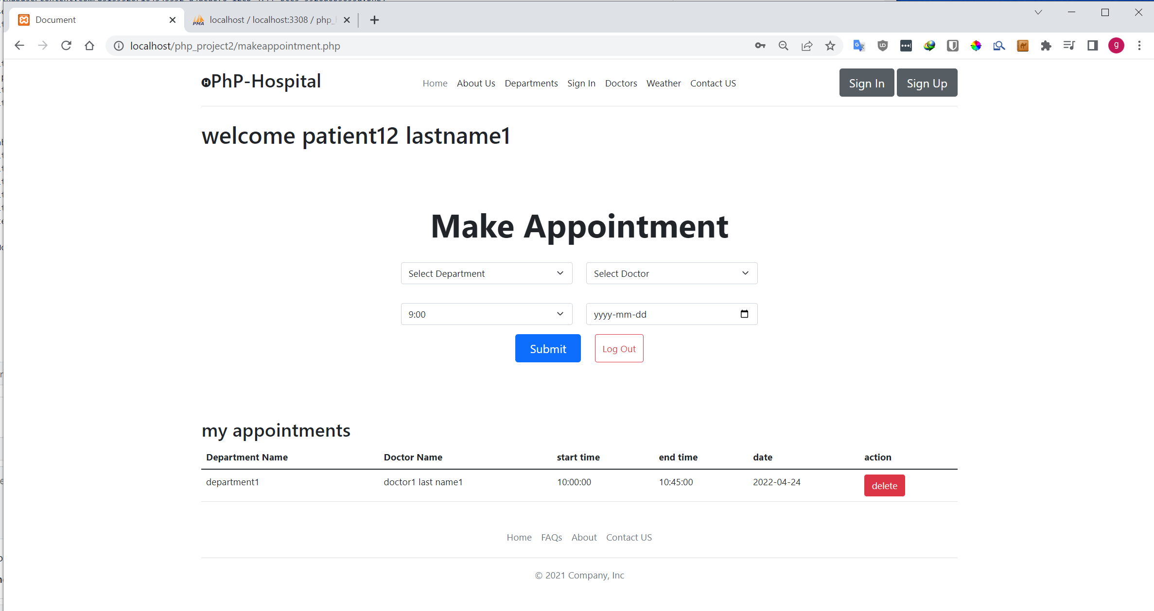 GitHub - gurayD1/Hospital_php_web_application
