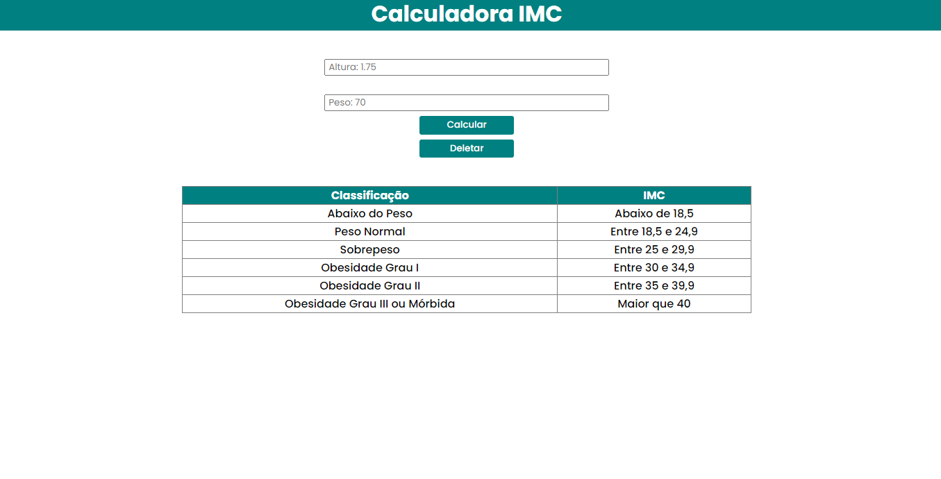 GitHub - J0A0Pedro/imc-calculator