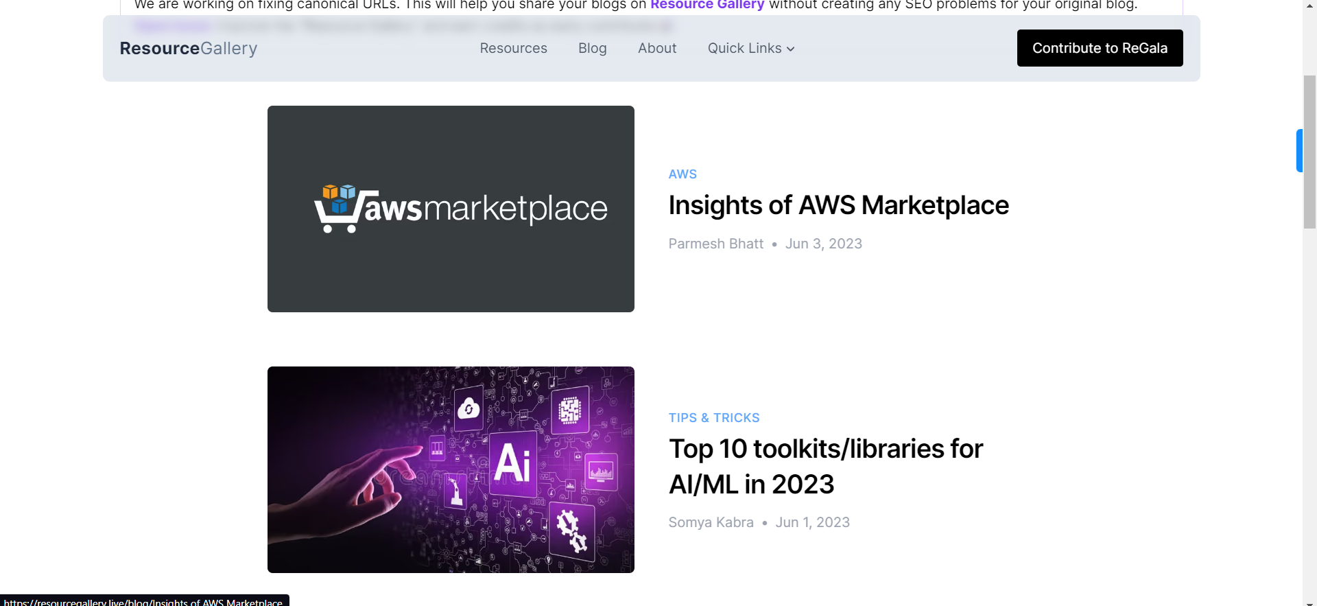 💡 [REQUEST] - blog section need UI improvement · Issue #154 · ZeroOctave/resource-gallery · GitHub