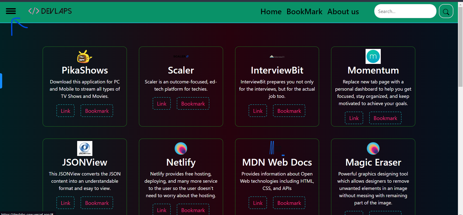sidebar functionality is not working · Issue #2 · HimanshuNarware/Devlabs · GitHub