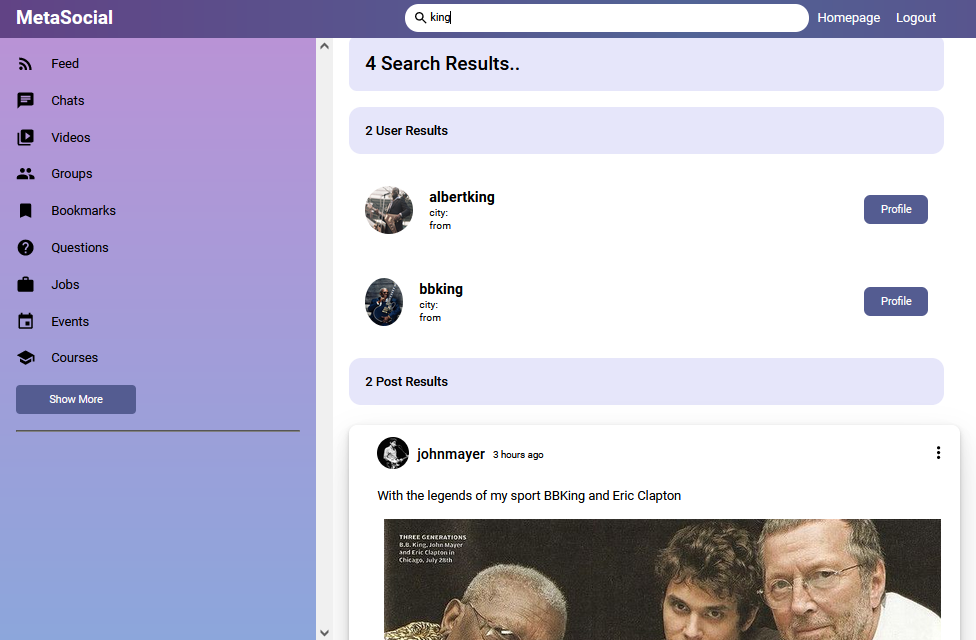 GitHub - punyprogrammer/metasocial: This is a social media application ...