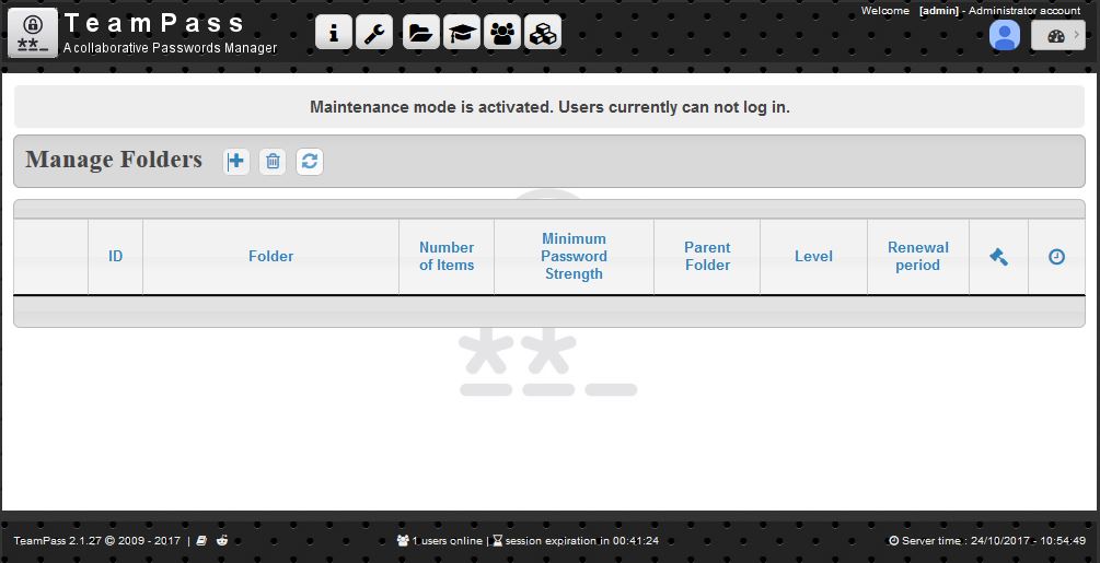 Users or Folders Page just after installation · Issue #1971 · nilsteampassnet/TeamPass · GitHub
