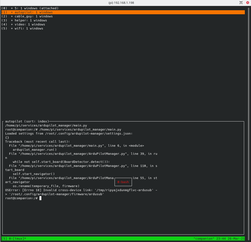 ardusub binary fails to move under .config · Issue #135 · bluerobotics/BlueOS · GitHub