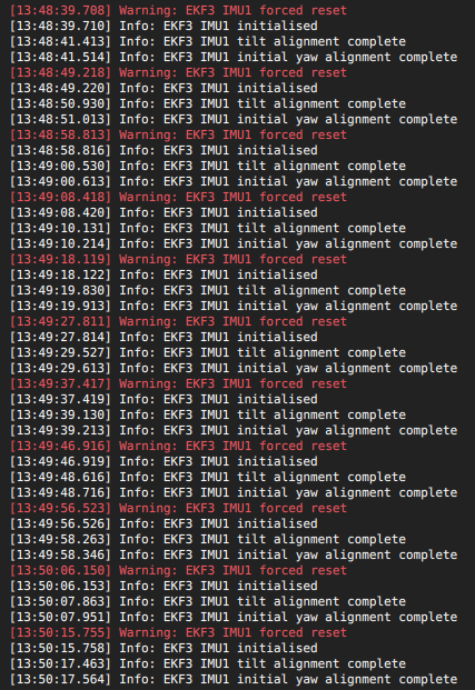 Sub: EKF spamming forced reset warnings · Issue #17383 · ArduPilot/ardupilot · GitHub