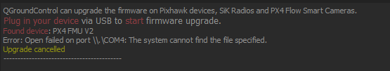Issues With Firmware Update On Windows · Issue 7981 · Mavlinkqgroundcontrol · Github