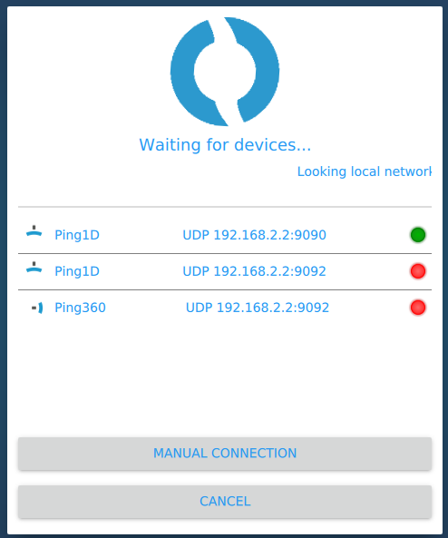 ping1d detected on ping360 port · Issue #900 · bluerobotics/ping-viewer · GitHub