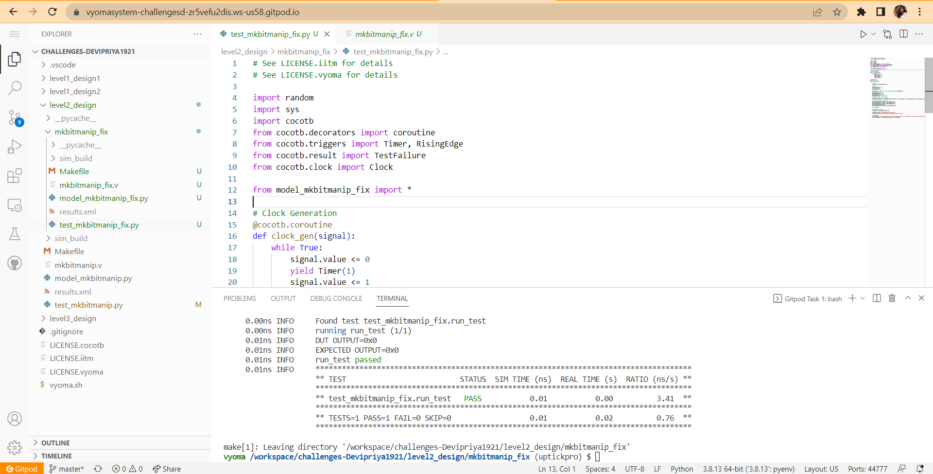 GitHub - Devipriya1921/CocoTb_Design_Verification_AXIS_FIFO: challenges-Devipriya1921 created by ...