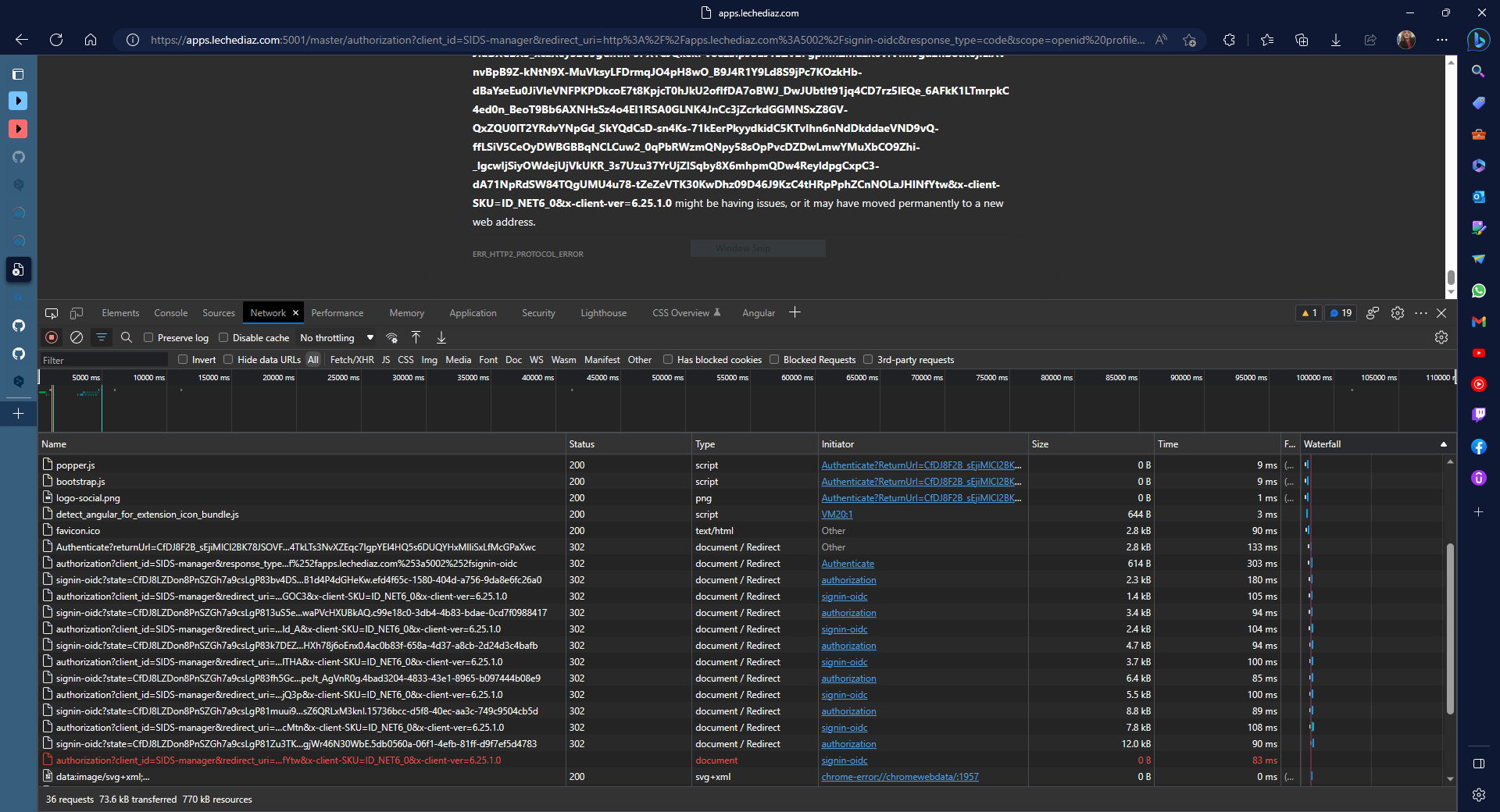 Multiple redirects when logging into simpleidserver manager (or website) deployed with Docker ...