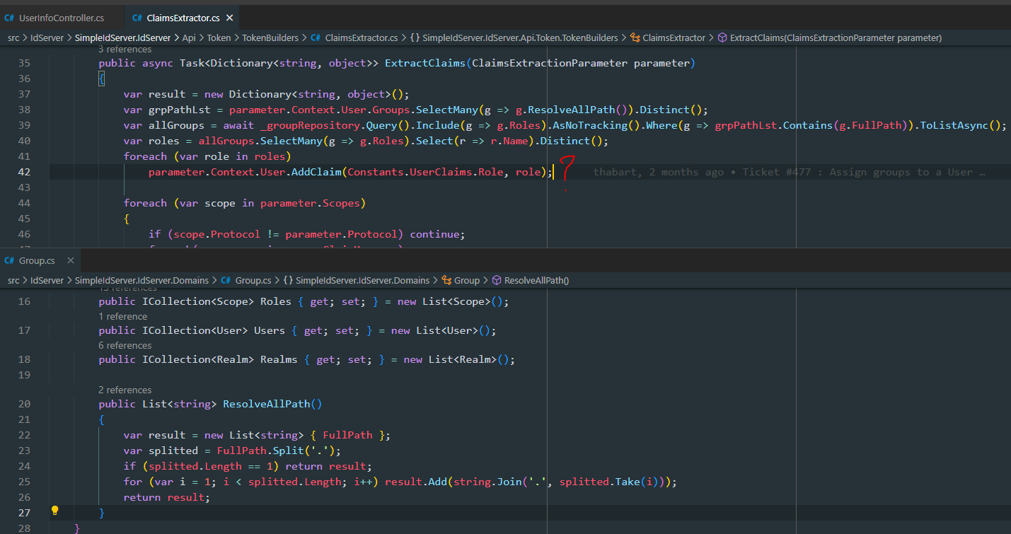 How can I get the roles associated with a user? · Issue #525 · simpleidserver/SimpleIdServer ...