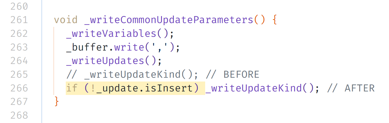 Bug in customInsert and customUpdate · Issue #1630 · simolus3/drift · GitHub