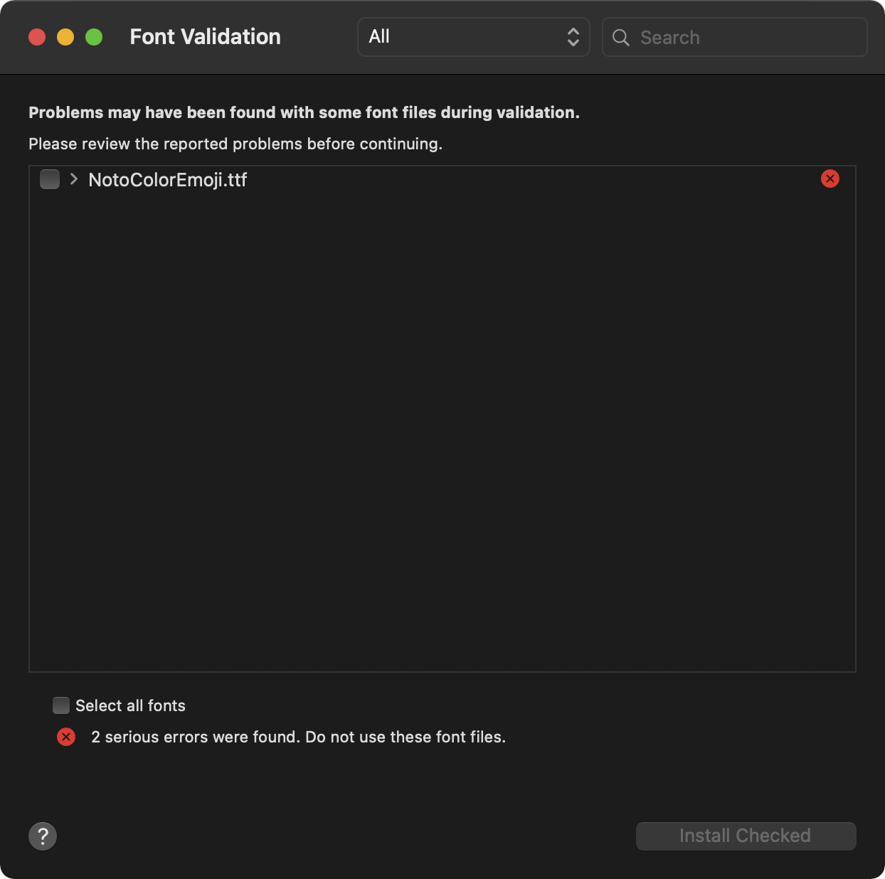 Serious Error on Mac OS Big Sur 11.2.1 barring install · Issue #332 · googlefonts/noto-emoji ...