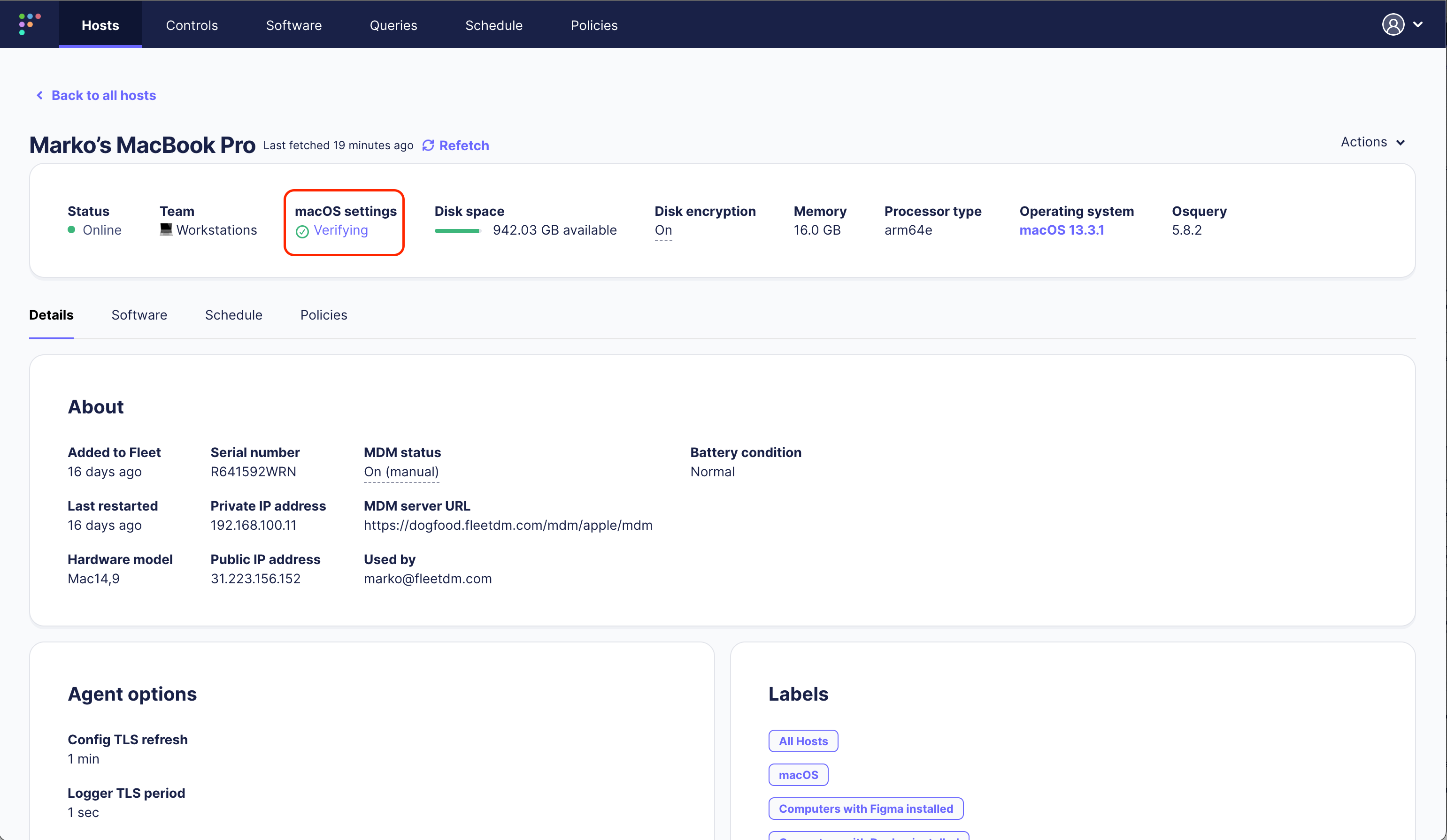 Fleet Ui Macos Settings Status On Host Details Page Wrong Alignment · Issue 11763 · Fleetdm 1142