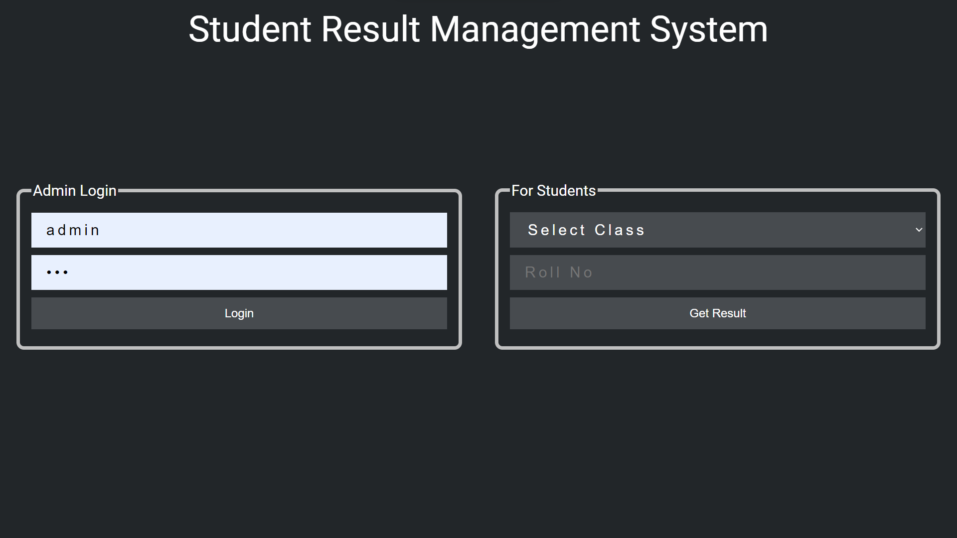 GitHub - ramani-1408/Student-result-managment-