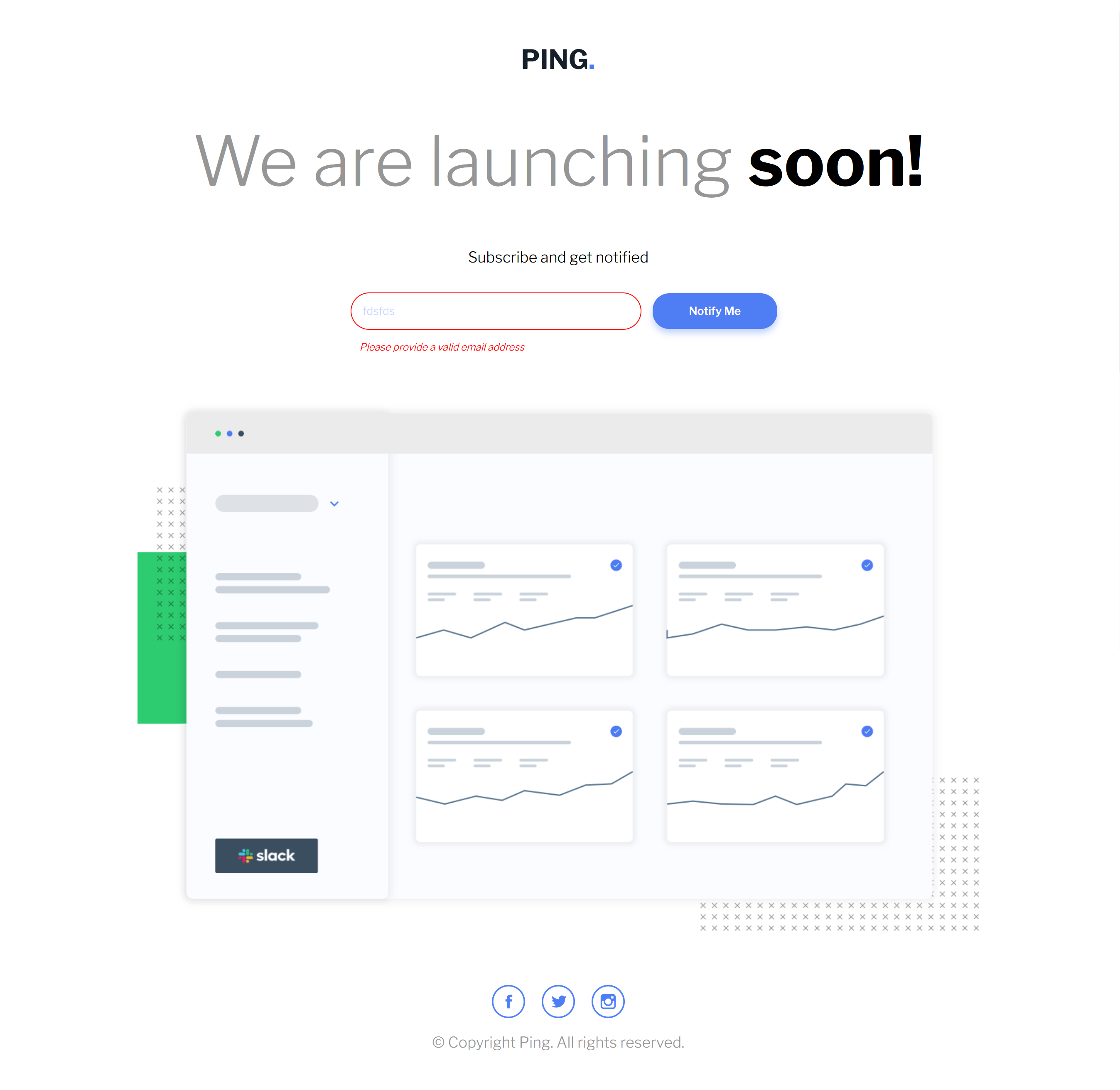 GitHub - u-kaushik/ping: Single page responsive landing page built in ...