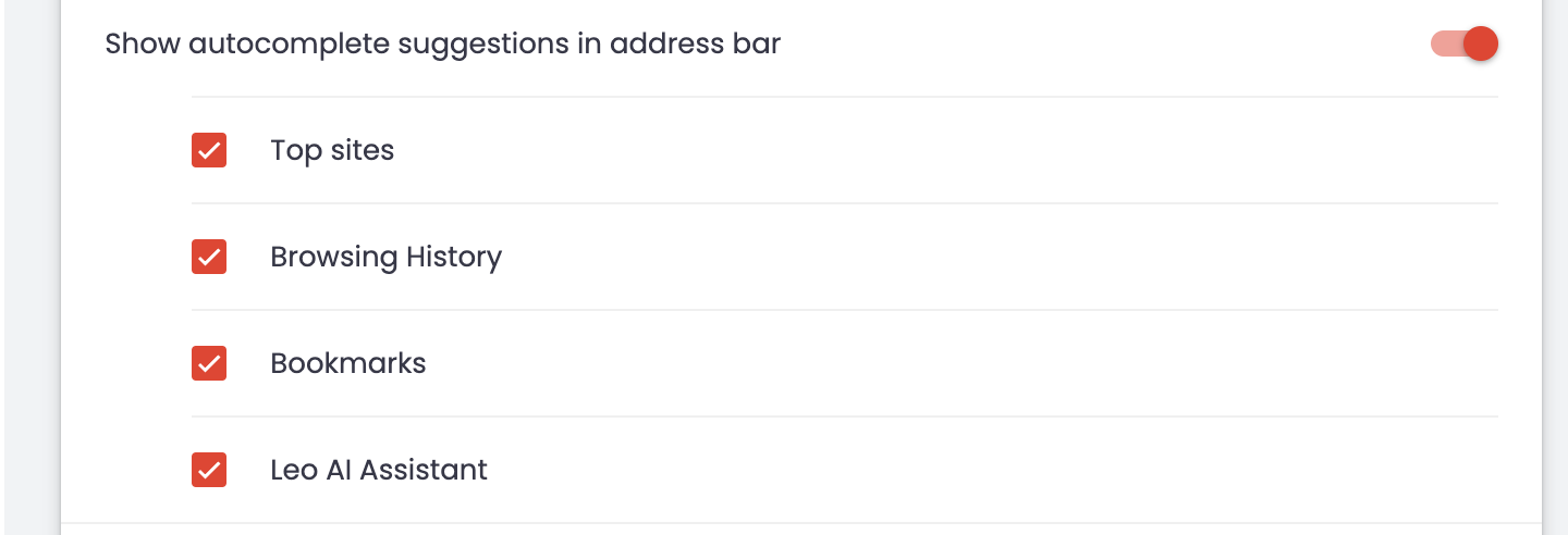 Add an entry in Leo settings to disable Leo assistant for autocomplete · Issue #33443 · brave ...