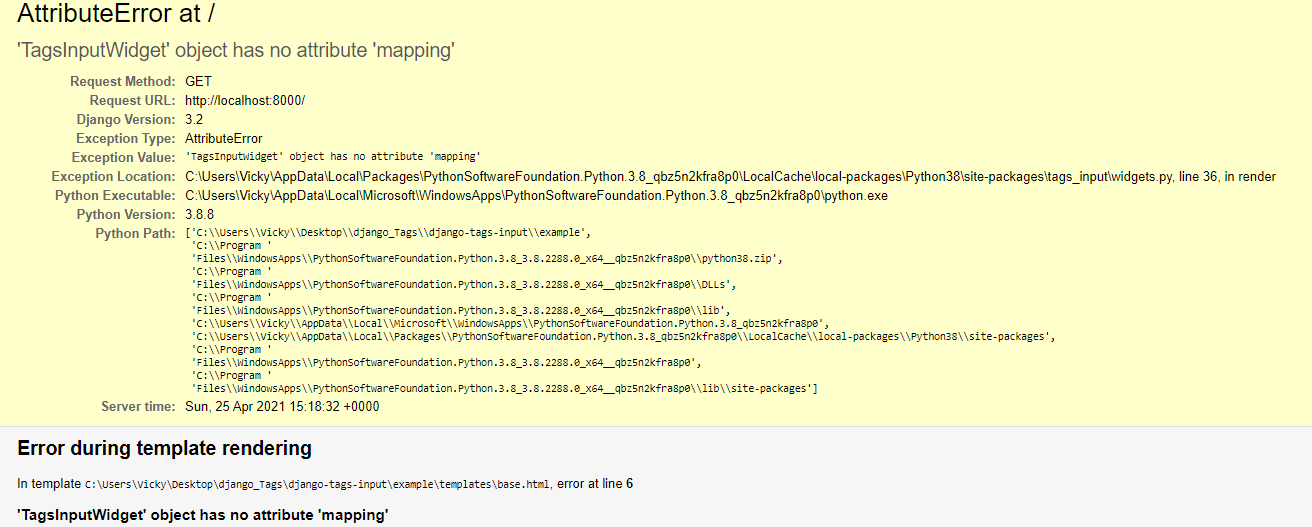 'TagsInputWidget' object has no attribute 'mapping' · Issue #31 · wolph ... 'TagsInputWidget' object has no attribute 'mapping' · Issue #31 · wolph ...