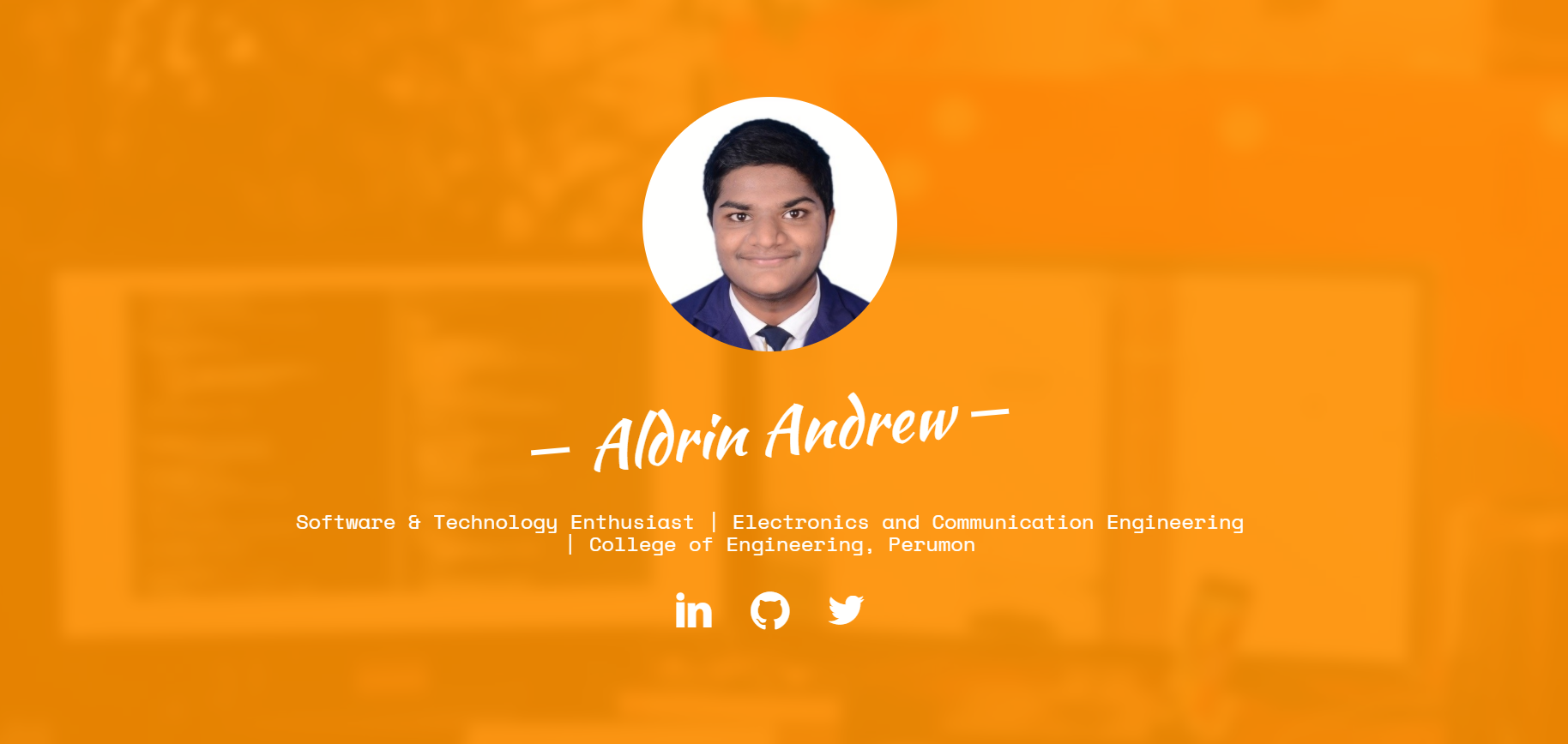 aldrinandrew (Aldrin Andrew) · GitHub