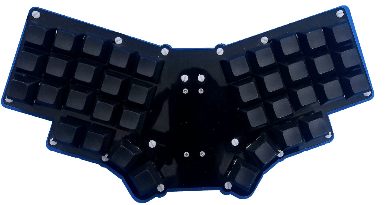 I built a column staggered keyboard with firmware written in Rust! : r/rust