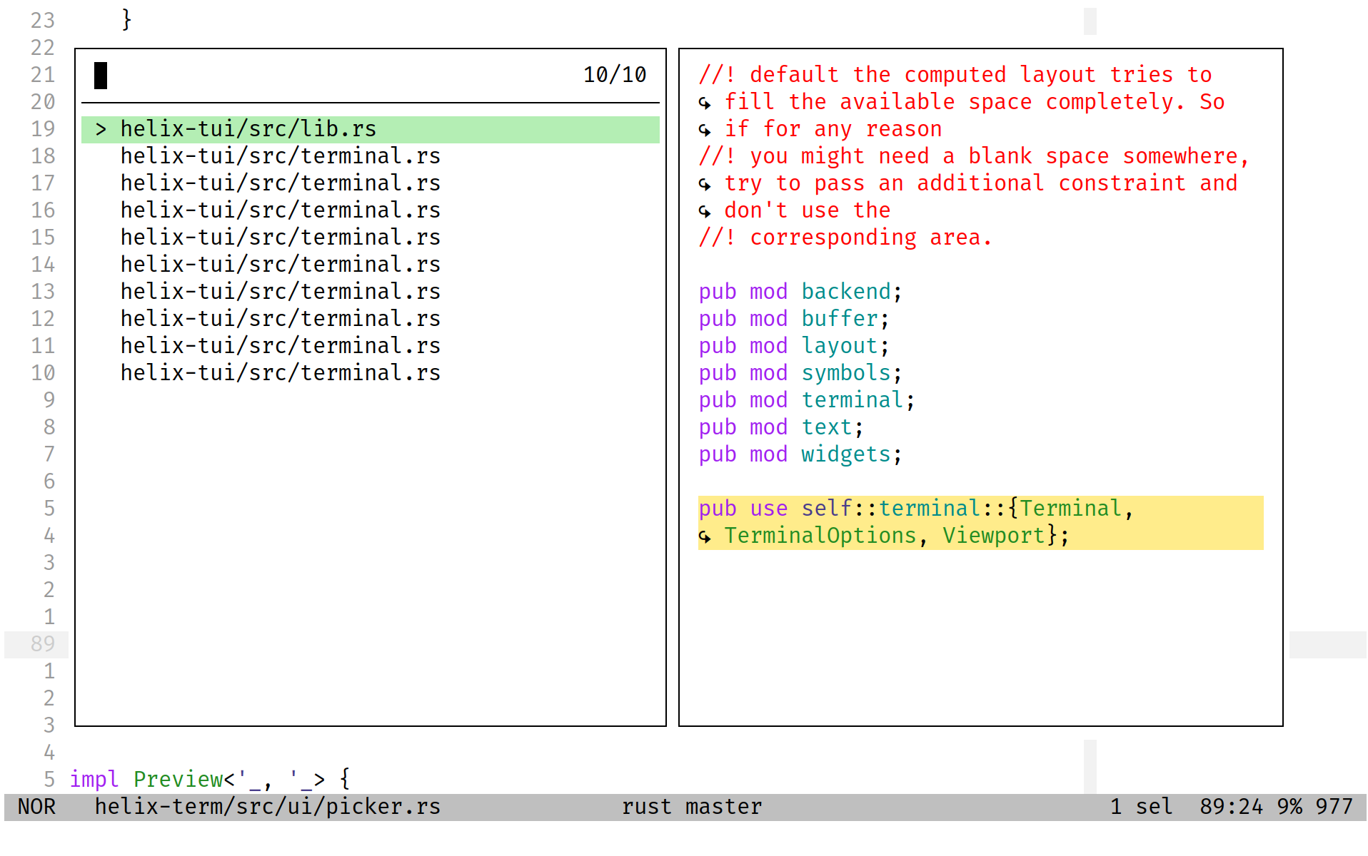 Add title to fuzzy picker box · Issue #8139 · helix-editor/helix · GitHub Add title to fuzzy picker box · Issue #8139 · helix-editor/helix · GitHub