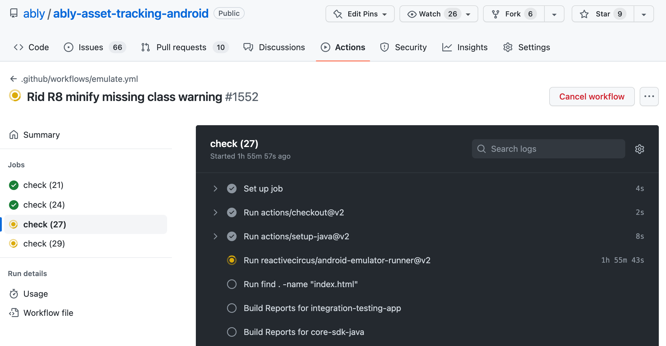 Android emulation runs stalling when running `android-emulator-runner` · Issue #852 · ably/ably ...