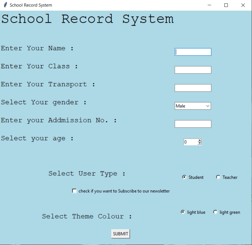 GitHub - ManasJhaMJ/School-Record-System