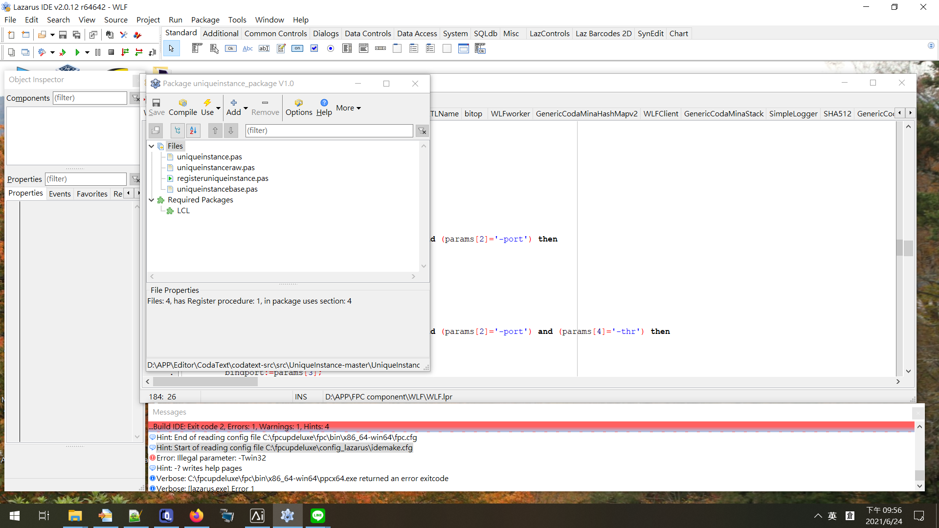 Error: Illegal parameter: -Twin32 · Issue #393 · LongDirtyAnimAlf/fpcupdeluxe · GitHub