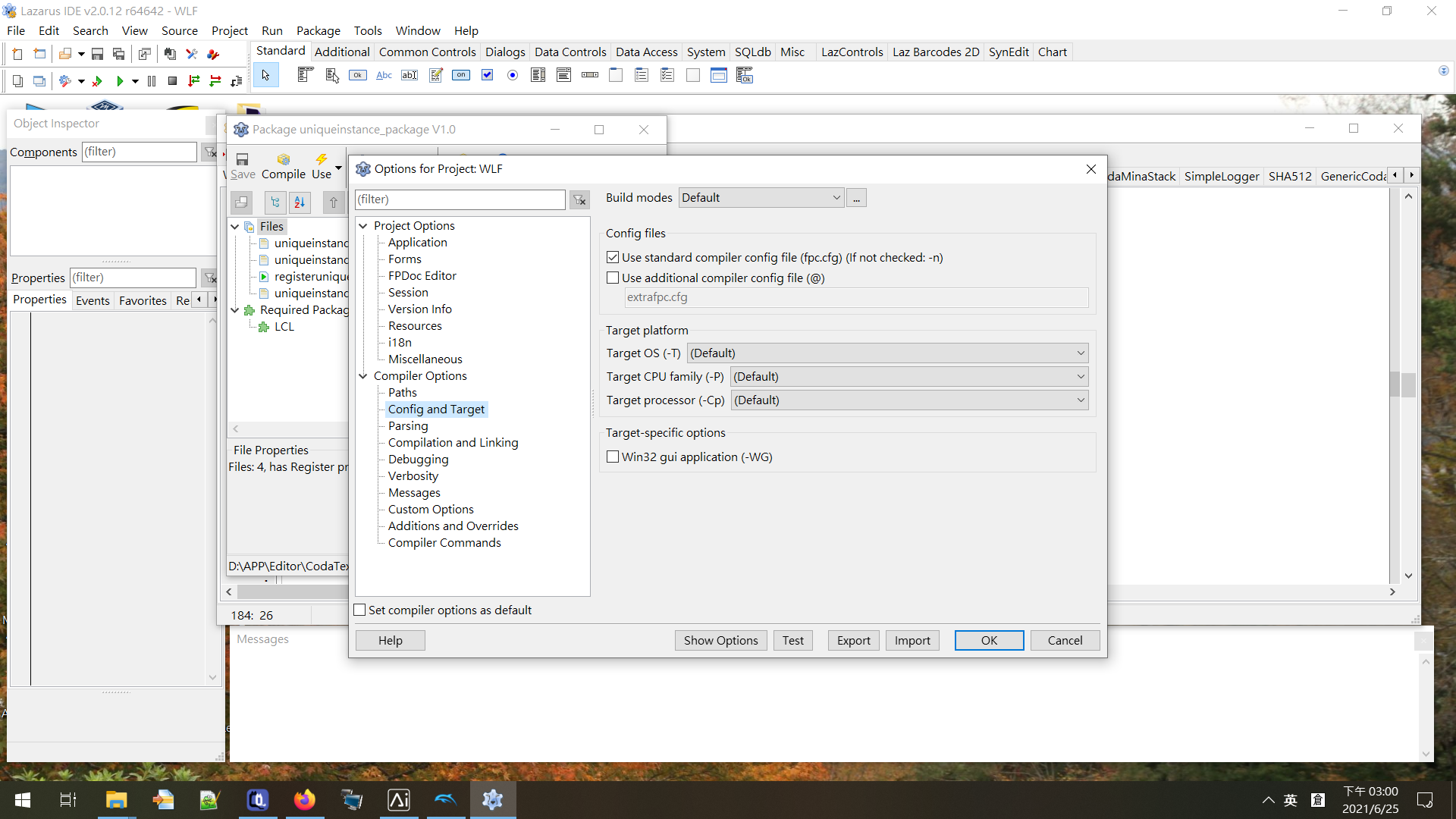 Error: Illegal parameter: -Twin32 · Issue #393 · LongDirtyAnimAlf/fpcupdeluxe · GitHub