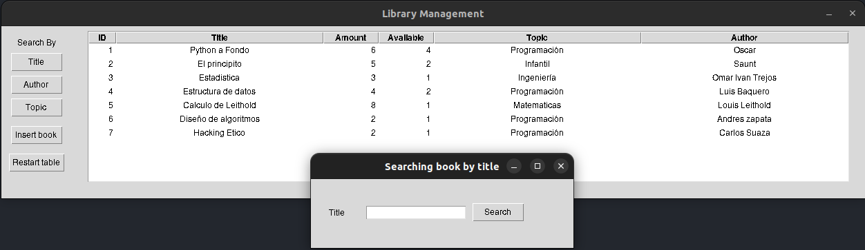 GitHub - coscristian/LibraryManagement