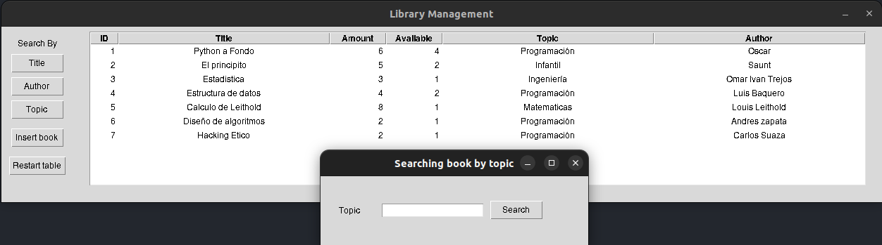 GitHub - coscristian/LibraryManagement