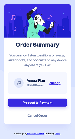 GitHub - FrontendChallenges/Order_summary
