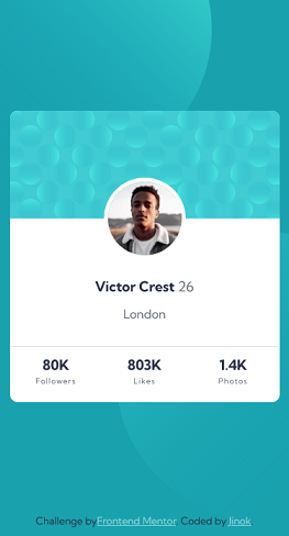 GitHub - FrontendChallenges/ProfileCard