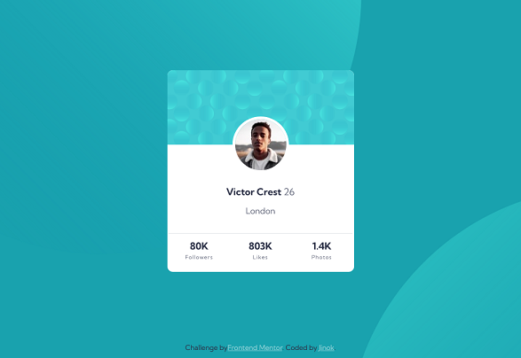 GitHub - FrontendChallenges/ProfileCard