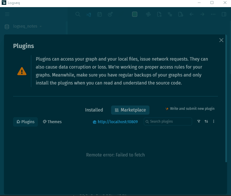 The network proxy setting doesn't take effect. · Issue #5222 · logseq/logseq · GitHub