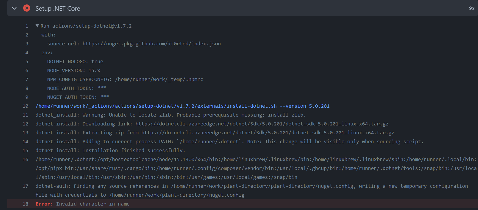 Better package source name validation · Issue #182 · actions/setup-dotnet · GitHub
