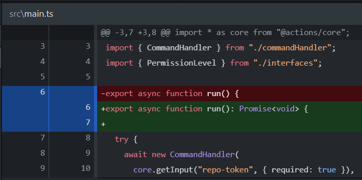 Diffs highlighting substrings are hard to see in typescript files · Issue #8574 · desktop ...