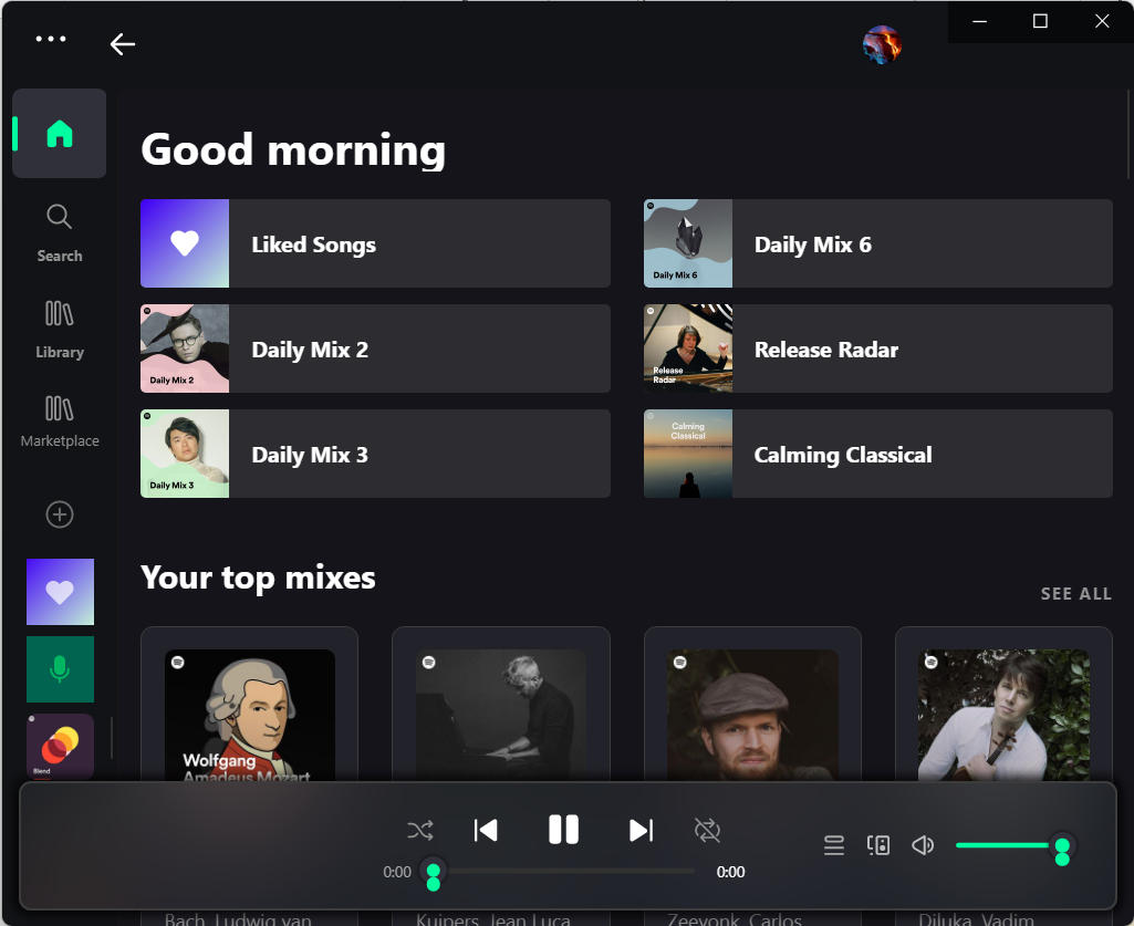 Volume bar and progress bar look weird · Issue #15 · nimsandu/spicetify-bloom · GitHub