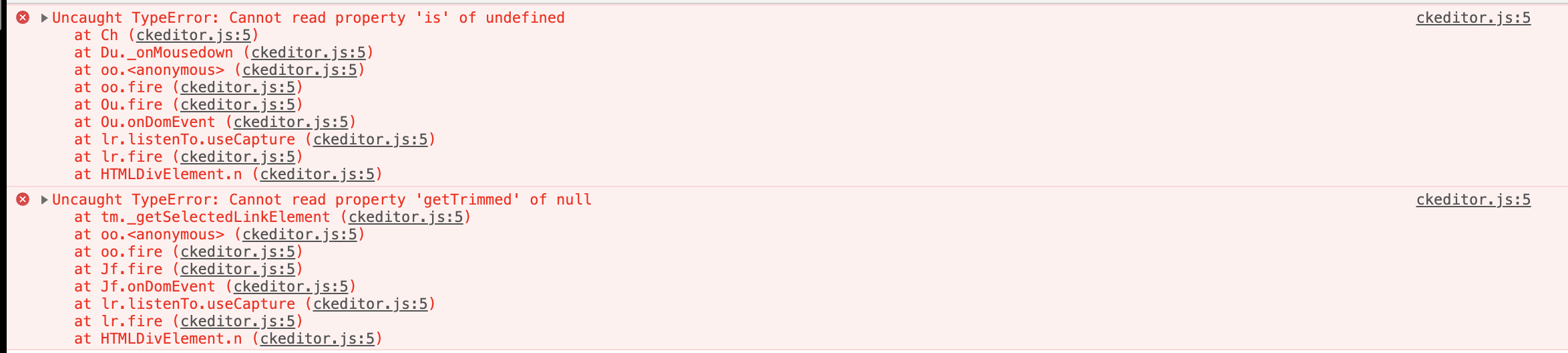 Cannot set property 'boundaries' of undefined · Issue #142 · ckeditor/ckeditor5-react · GitHub